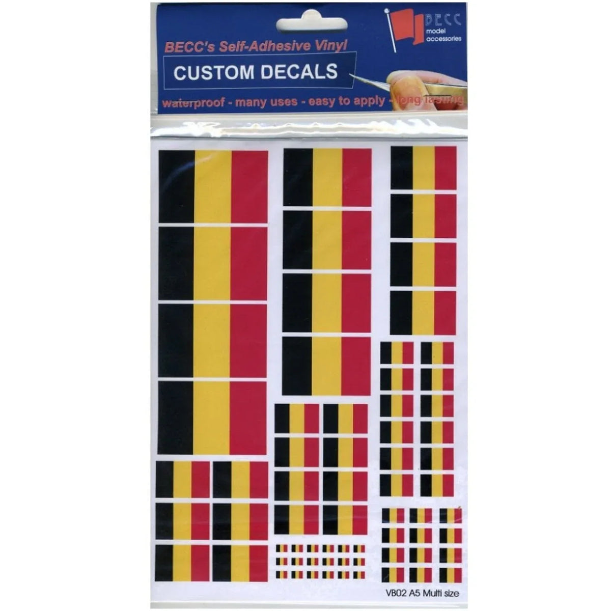 Becc Belgium Civil Ensign Vinyl Decal Multipack | Legacy Becc Product ...