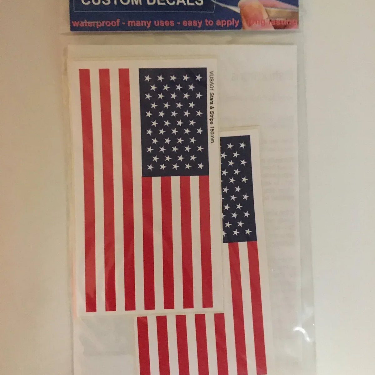 Becc USA Stars & Stripes 50 Stars Present Day Vinyl Decals – Model Realm