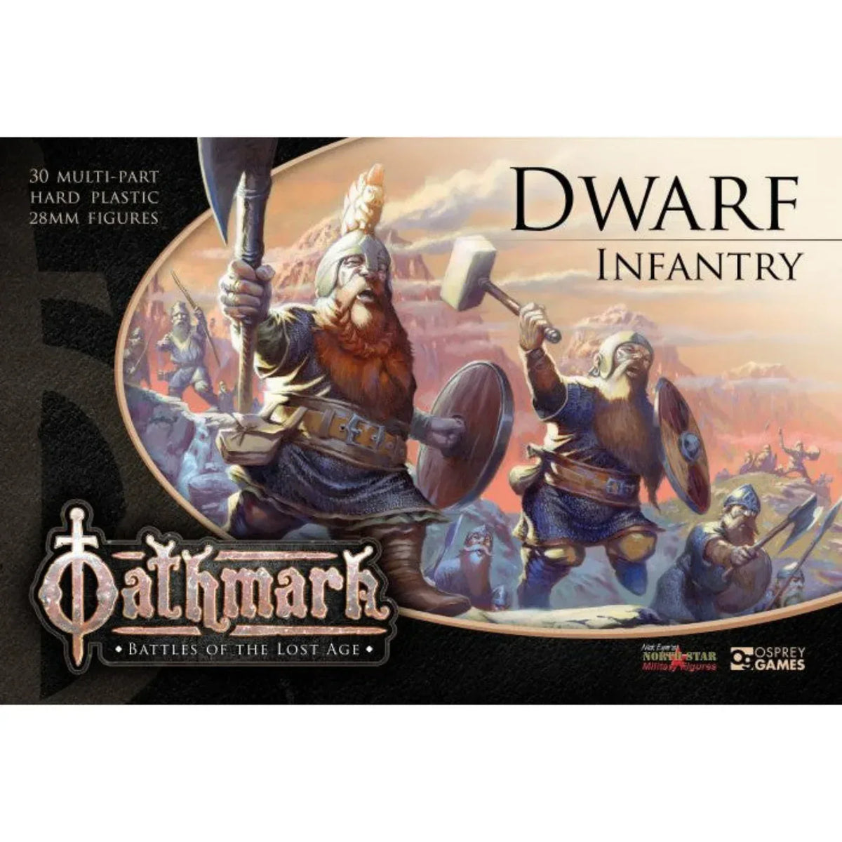 Dwarf Infantry 28mm Miniatures Fantasy Dwarves for Oathmark & Wargames ...
